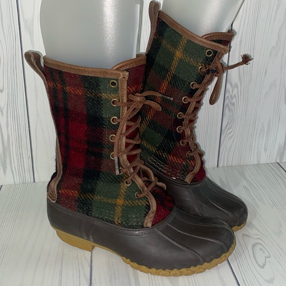 L.L. Bean | Shoes | Ll Bean Plaid Duck Boots Bean Boots | Poshmark